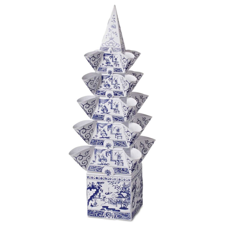 Flower pyramid Delft blue tulip vase - Dutch Museum Gift Shop - Dutch ...