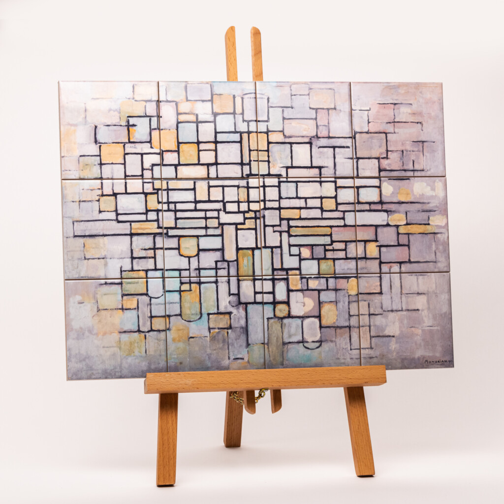 Piet Mondrian - Composition no. IICeramic Tableau 12 tiles ...