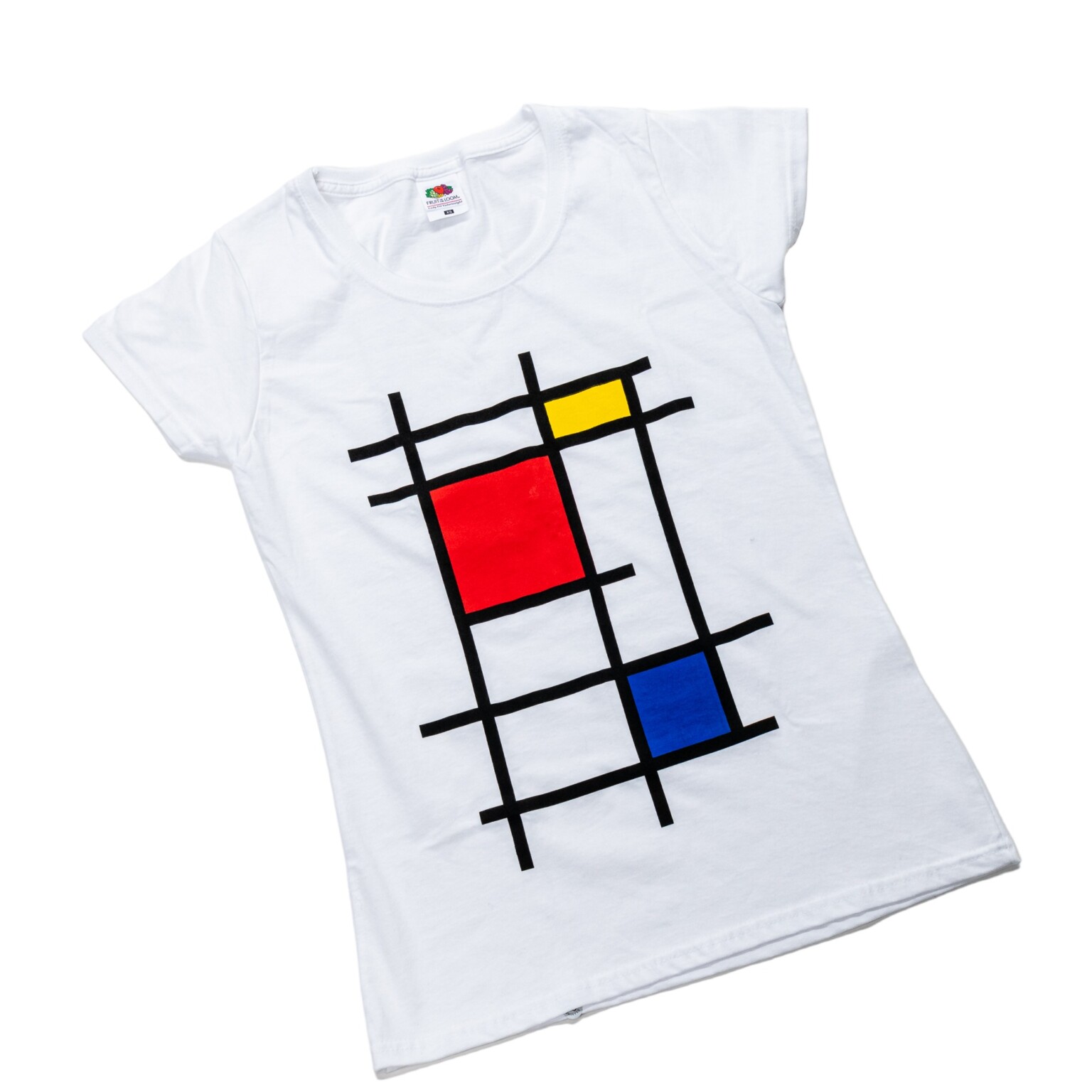 T-shirt Mondrian white - Mondriaanhuis - Dutch Museum Gift Shop