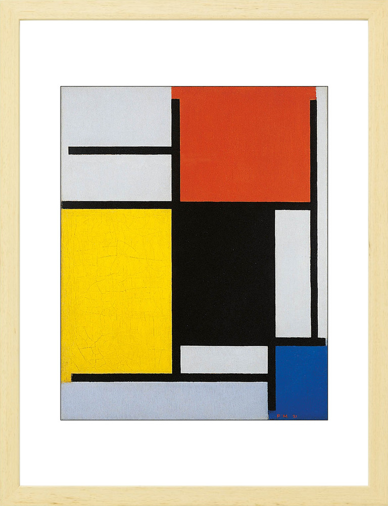 Piet Mondrian Composition With Red Blue And Yellow 1930 Composition
